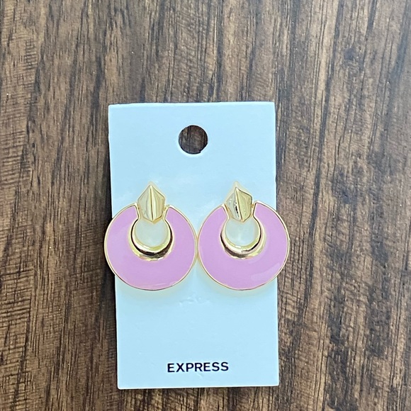 Express | Jewelry | Express Enamel Circle Door Knocker Earring | Poshmark